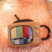Creative 3D Television TV Shape Milk Beer Mugs With Cover Household Cup ...