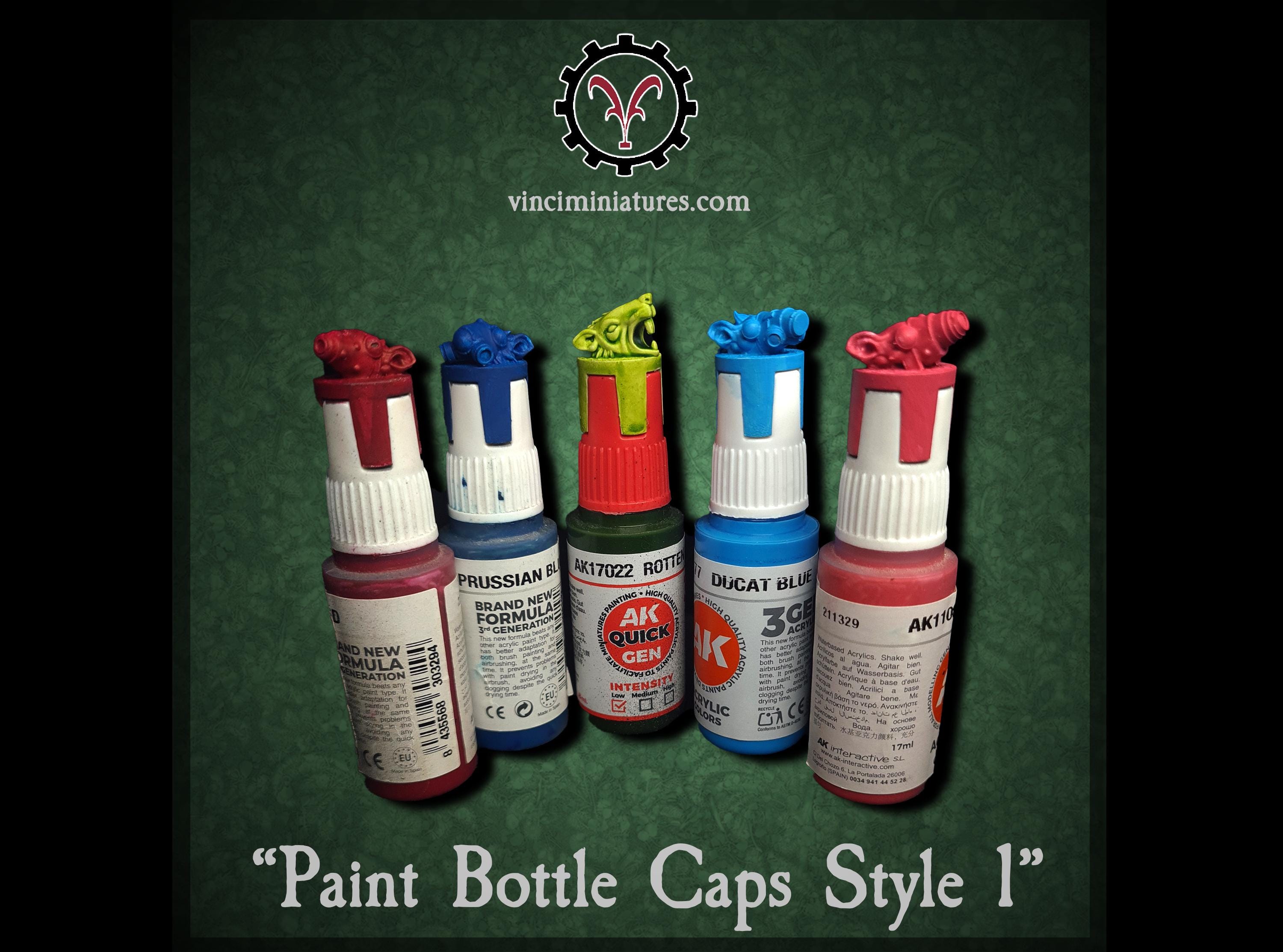 PAINT BOTTLE CAPS Style 1 - Etsy