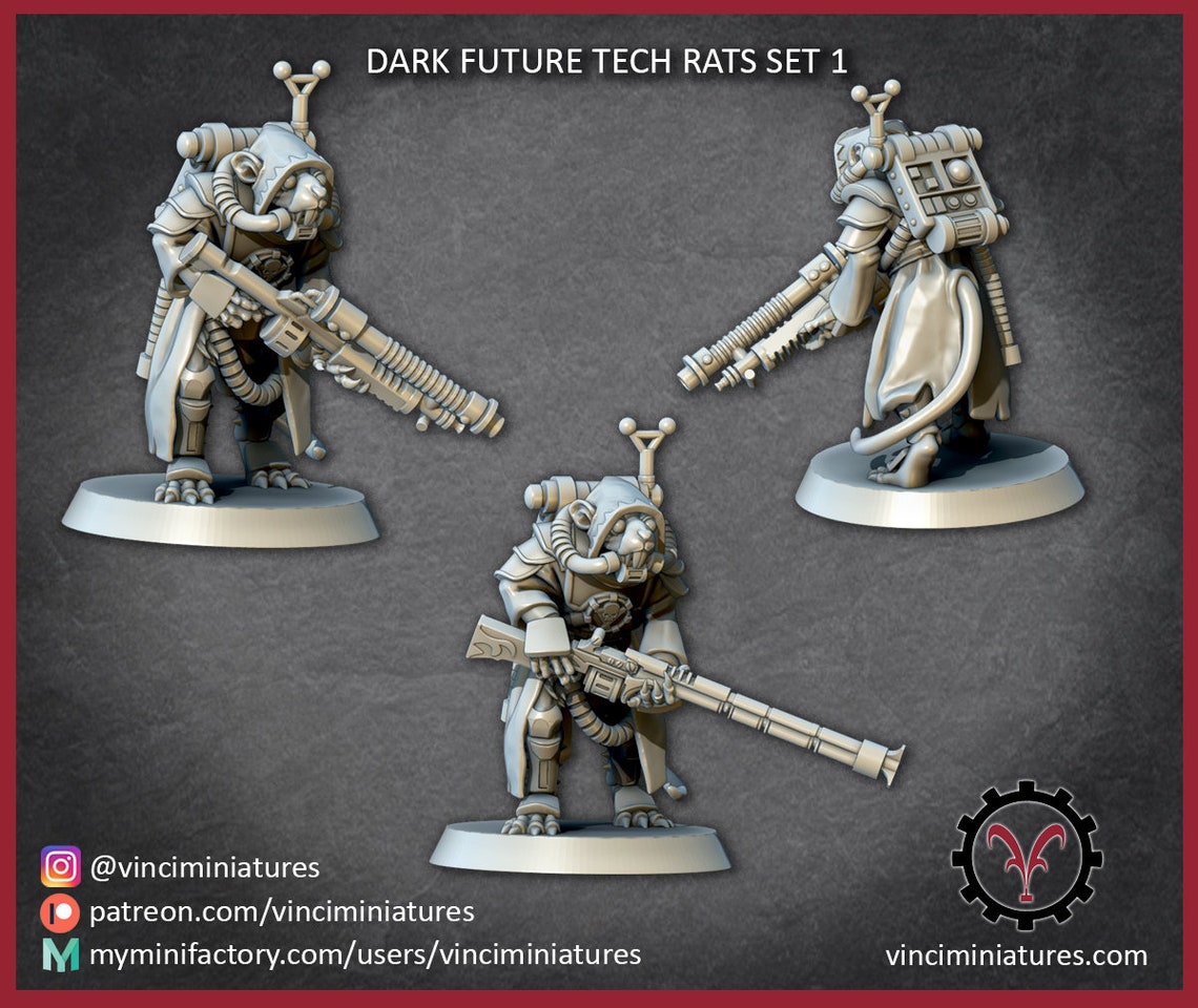 DARK FUTURE Tech Rats Set 1 - Etsy