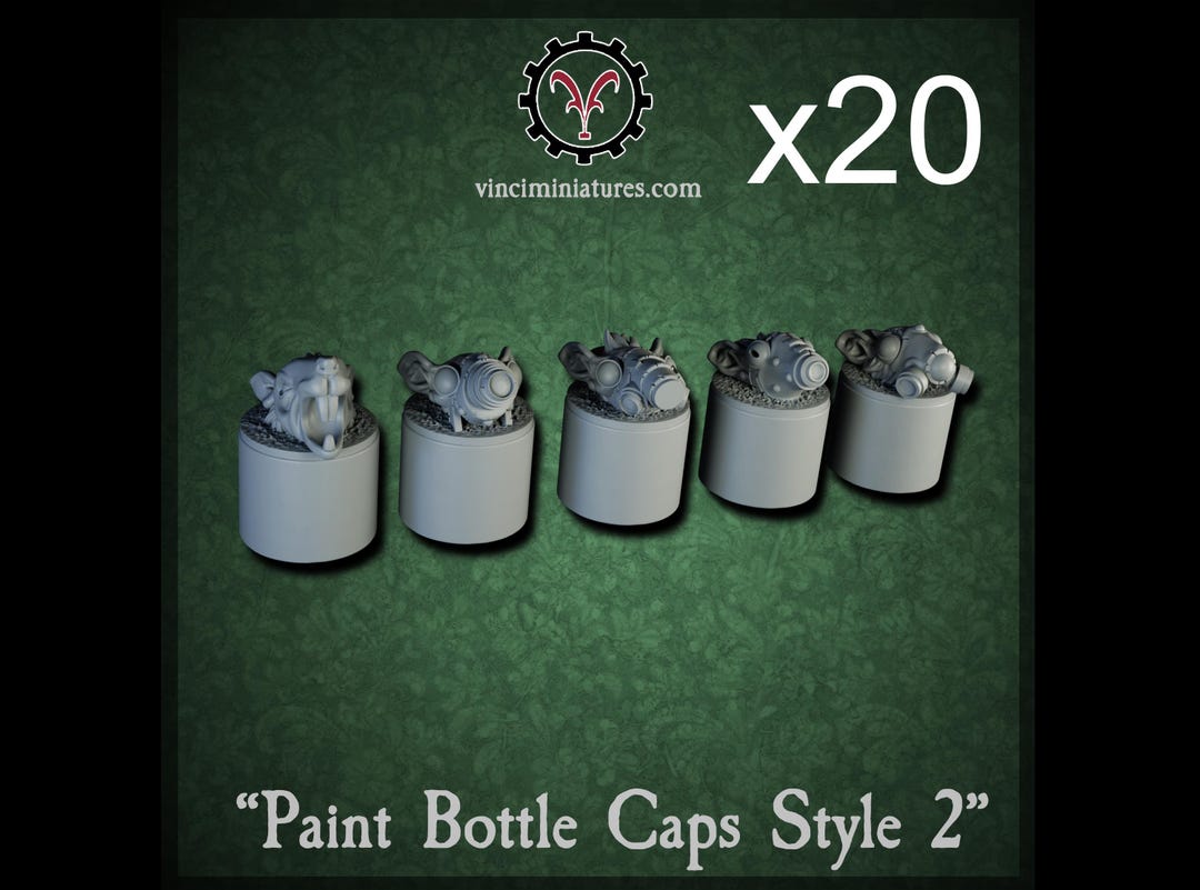 PAINT BOTTLE CAPS Style 2 - Etsy