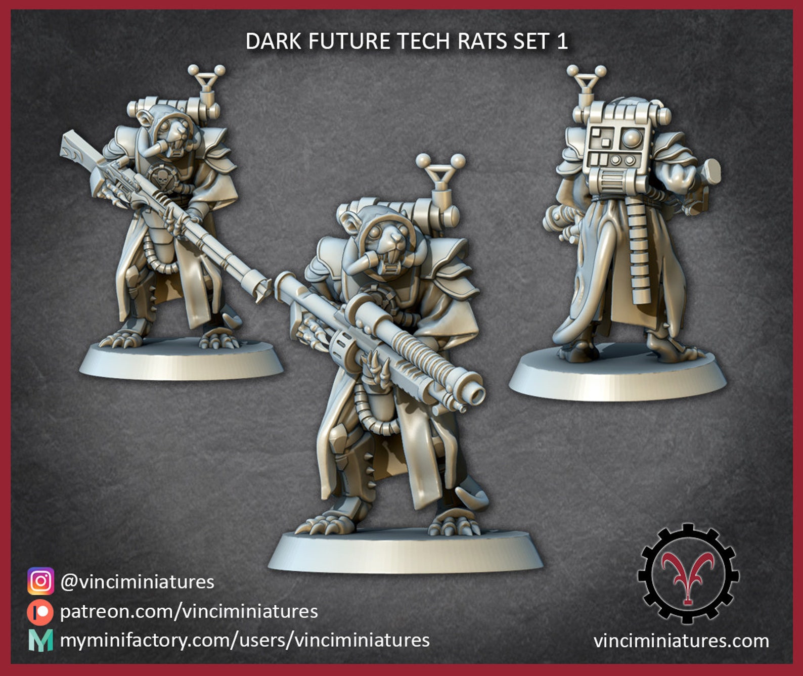 DARK FUTURE Tech Rats Set 1 - Etsy