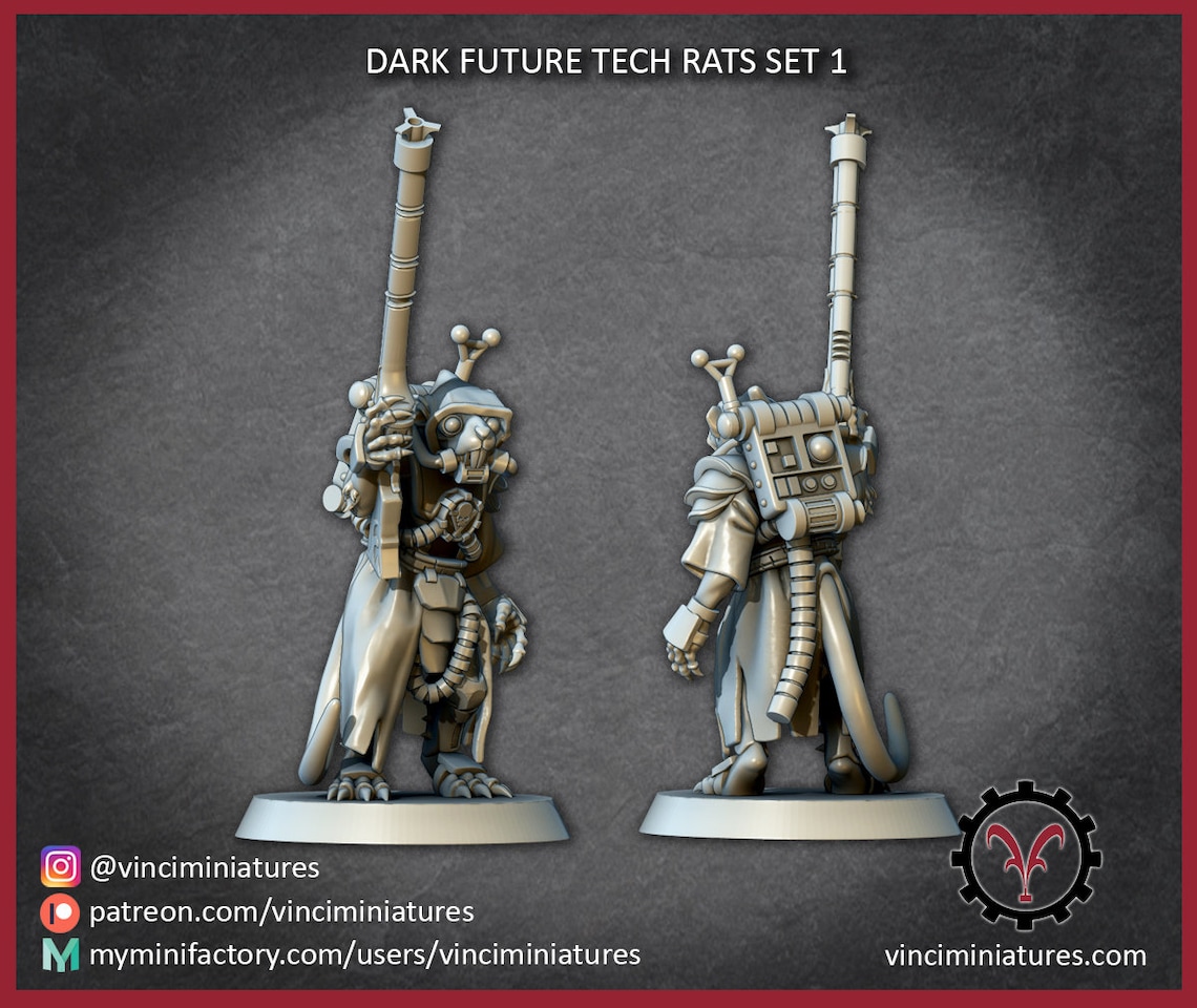 DARK FUTURE Tech Rats Set 1 - Etsy