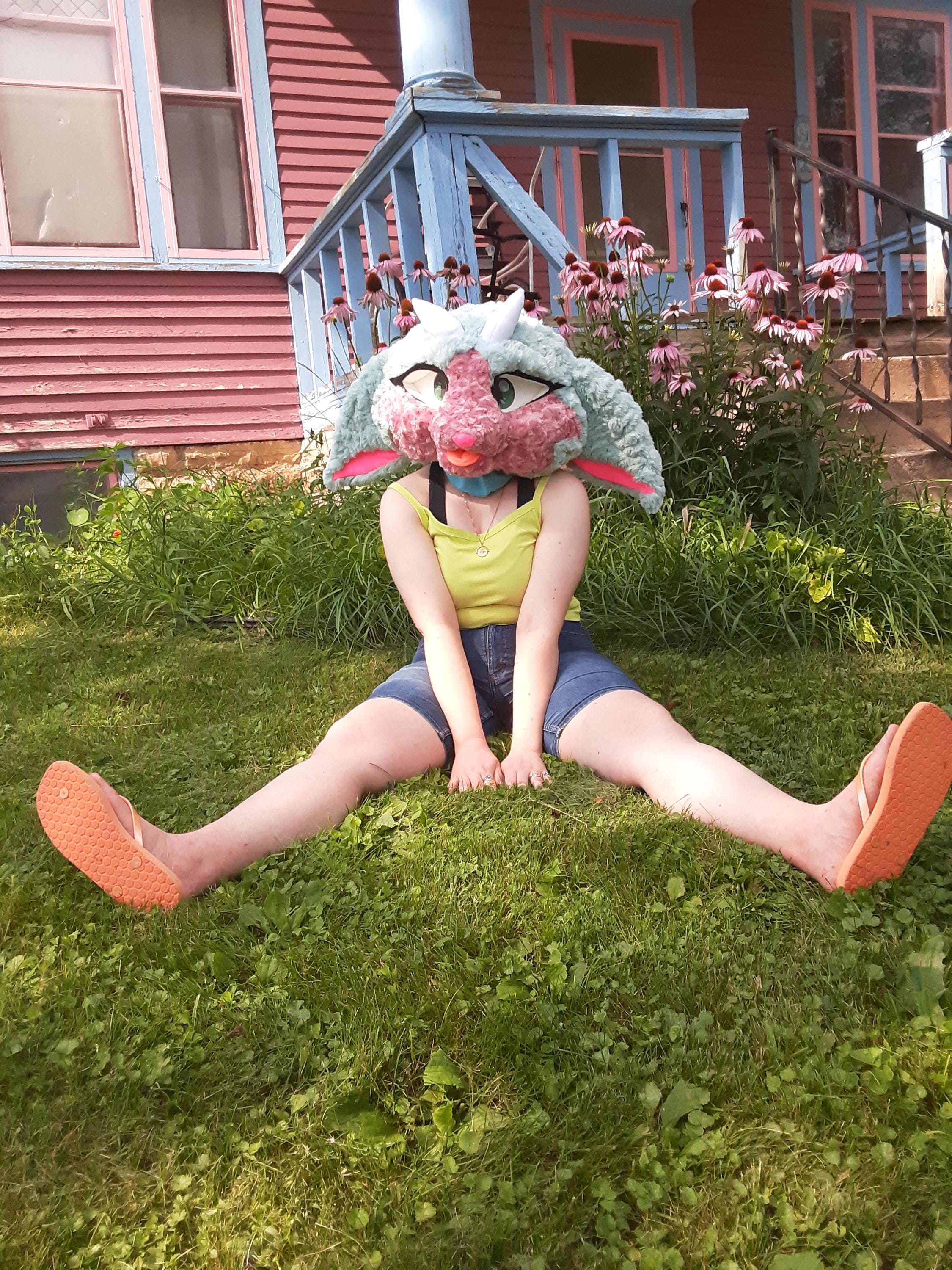 Fox/bunny/deer Hybrid Pre-made Fursuit Head Kemono Style - Etsy