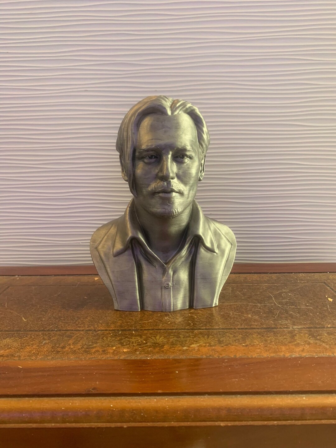 Johnny Depp Bust - Fan Art - Statue - Figure - Gift - Birthday ...