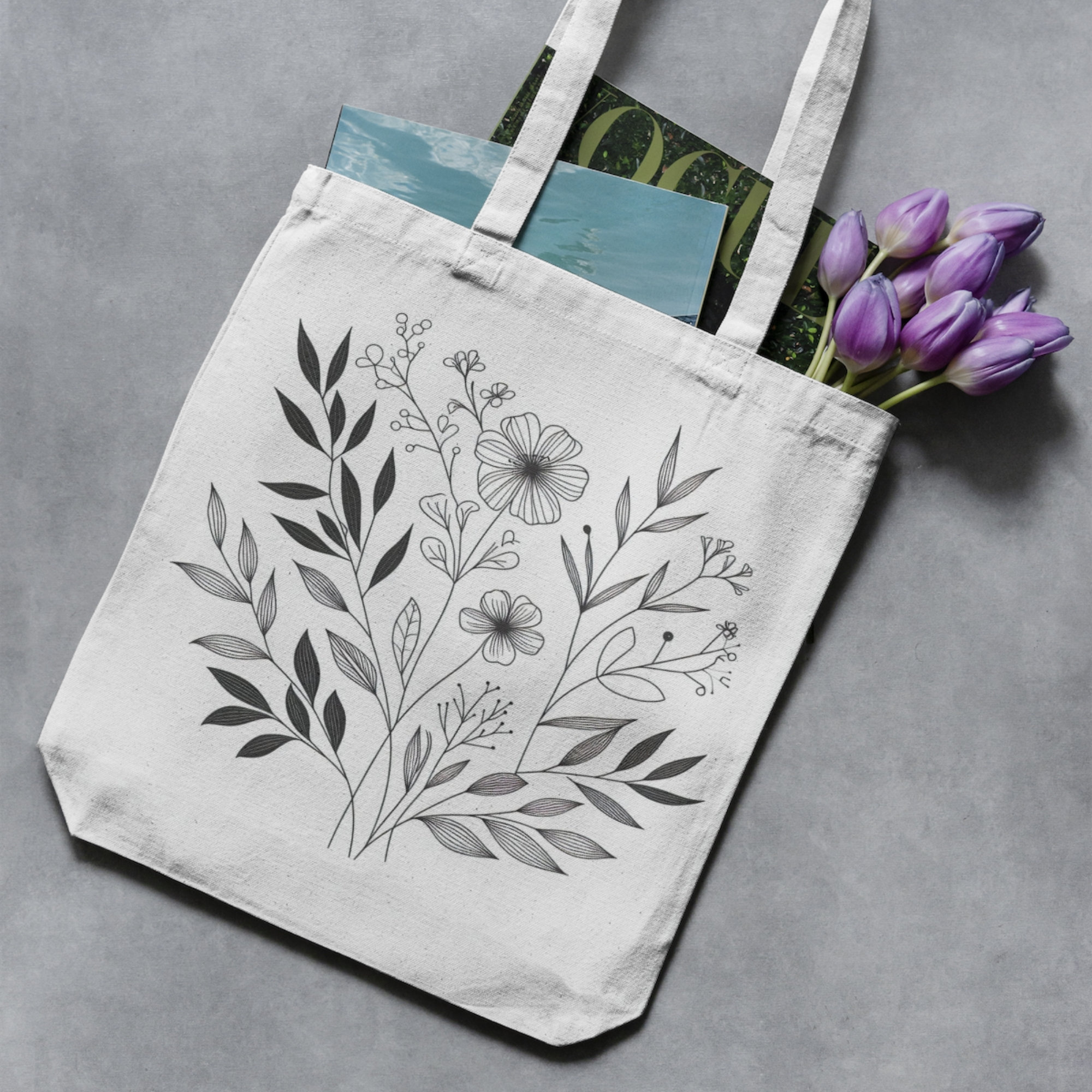 Floral Line Art SVG Bundle, Wedding SVG Bundle, Botanical Line Art SVG ...