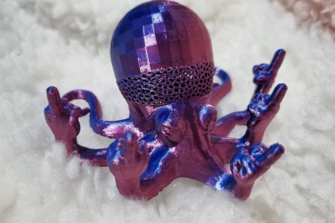 Middle Finger Octopus AKA Fuckoctupus V2 - Etsy UK