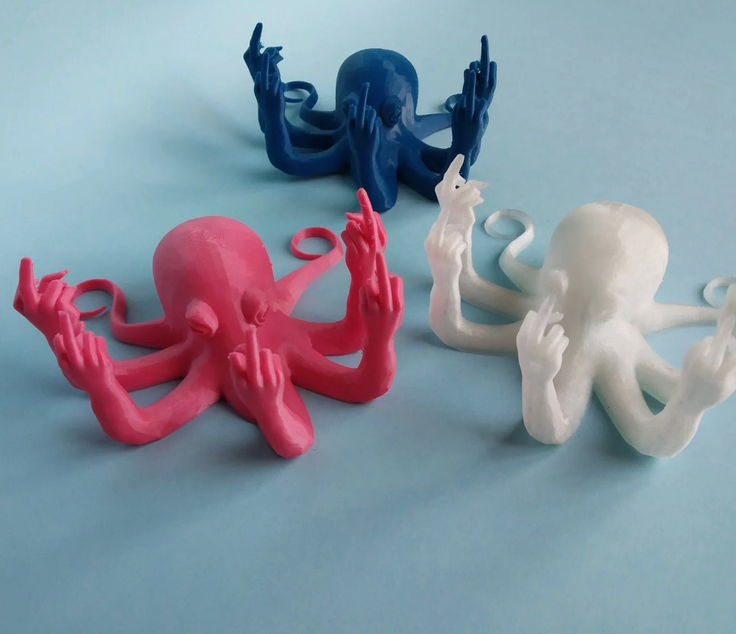 Middle Finger Octopus AKA Fuckoctupus V2 | Etsy UK