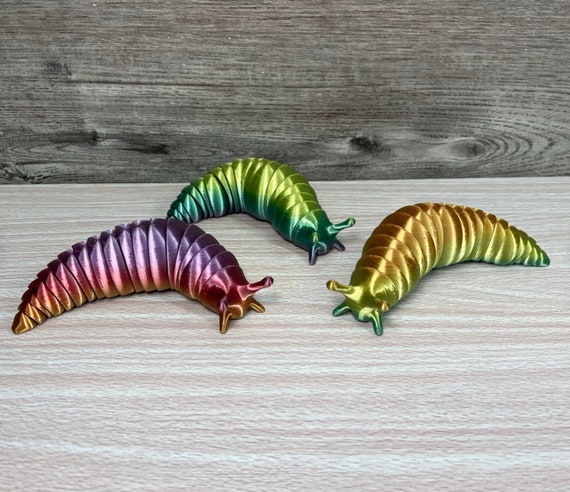 Fidget Slug Articulating Articulated Slug Stress Toy - Etsy UK