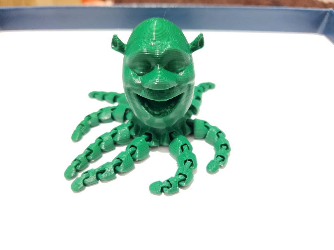 Shrektopus 3D Printed Fidget Toy - Etsy Norway