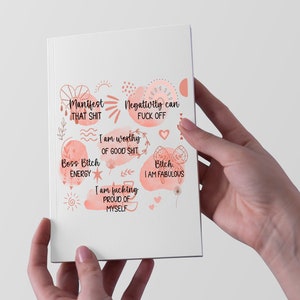 SWEARY Affirmations | Digital Download | Positive Words | Inspirational ...