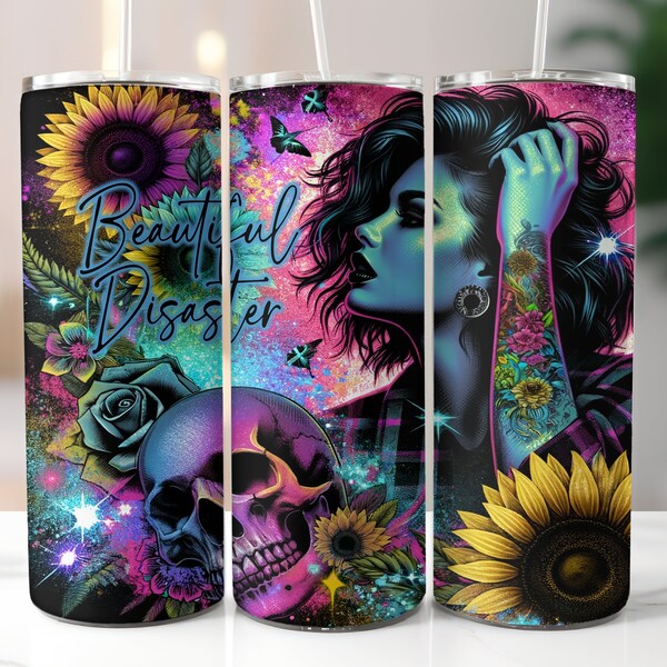Beautiful Disaster Tumbler Png - Etsy