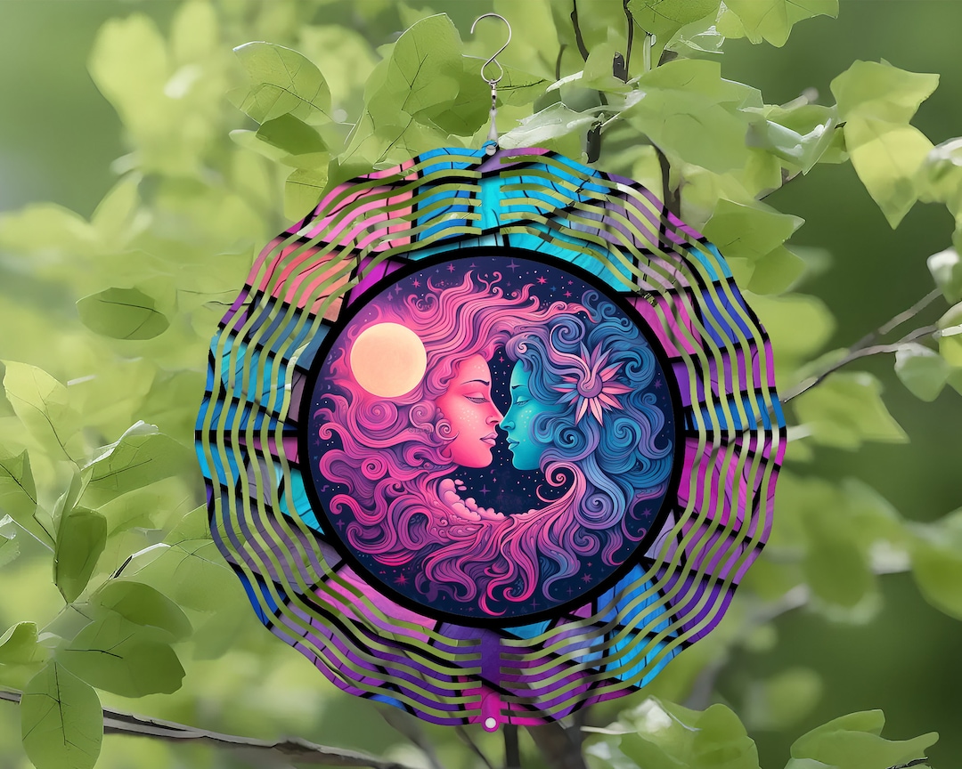 Wind Spinner Png | Sun & Moon | Digital Download | Wind Spinners for ...