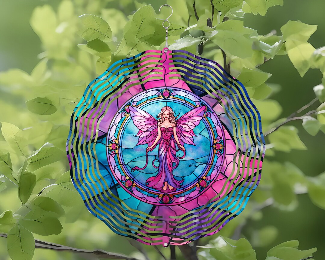 Wind Spinner Png | Stained Glass Fairy | Digital Download | Wind ...