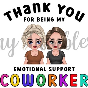 Thank You for Being My Emotional Support Coworker 16 Oz - Etsy Australia