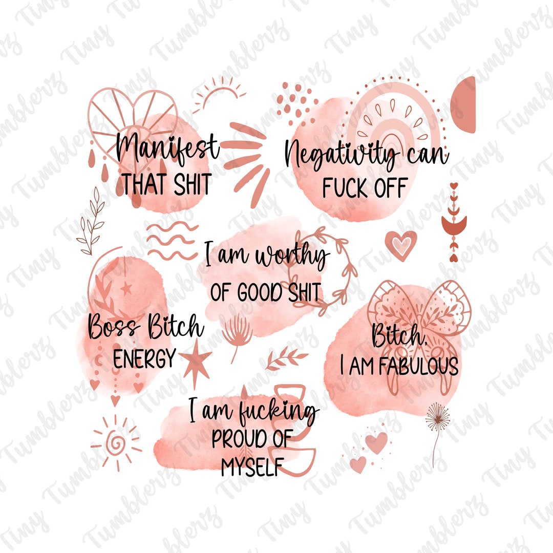 SWEARY Affirmations | Digital Download | Positive Words | Inspirational ...