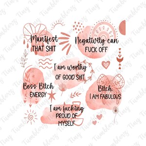 SWEARY Affirmations | Digital Download | Positive Words | Inspirational ...