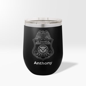 Border Protection Badge Tumblers , Law Enforcement Coffee Mug , Travel ...