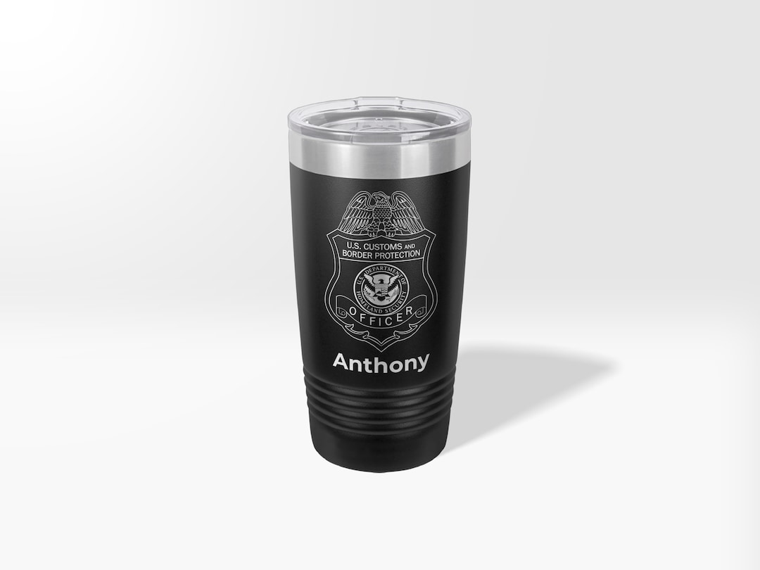 Border Protection Badge Tumblers , Law Enforcement Coffee Mug , Travel ...