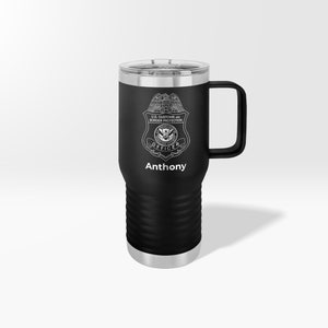 Border Protection Badge Tumblers , Law Enforcement Coffee Mug , Travel ...