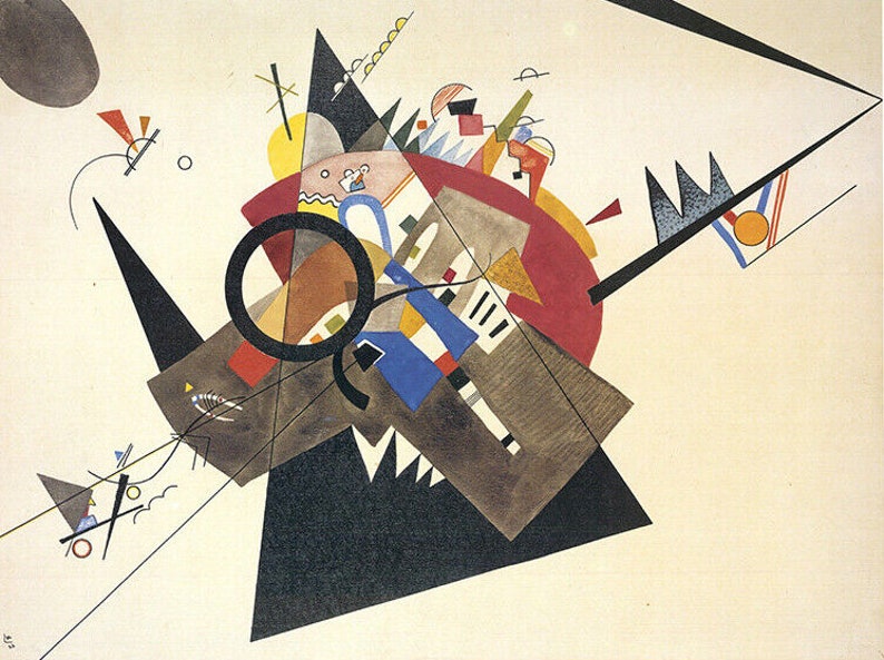 Wassily Kandinsky "black Triangle" - Etsy
