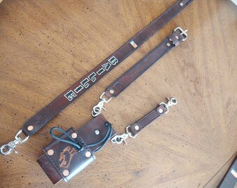 Firefighter Custom Leather Radio Strap - Etsy