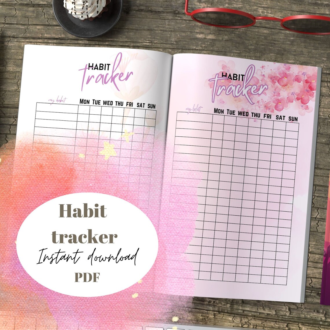 Simple Habit Tracker Instant Download Habit Tracker Printable Habit ...