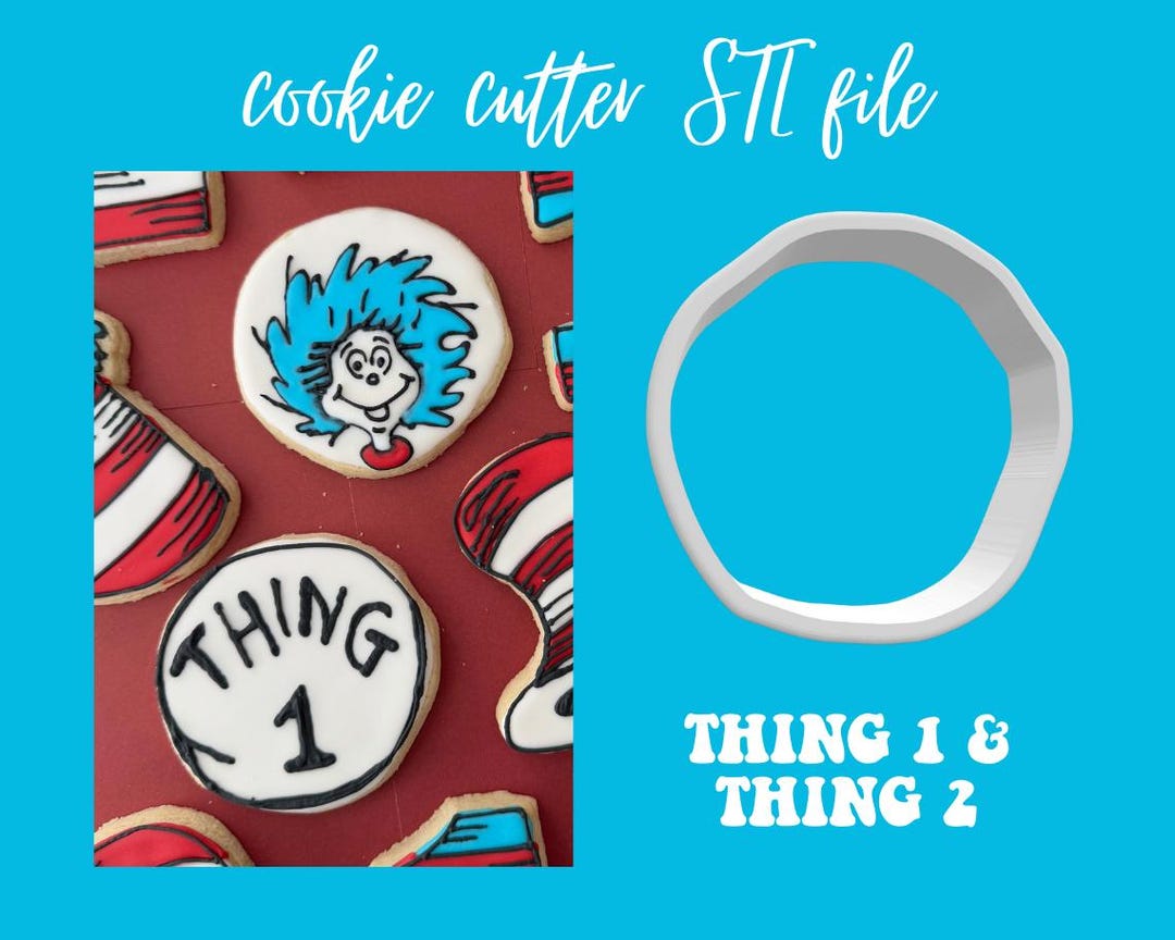 Thing 1 & Thing 2 - STL File - Etsy