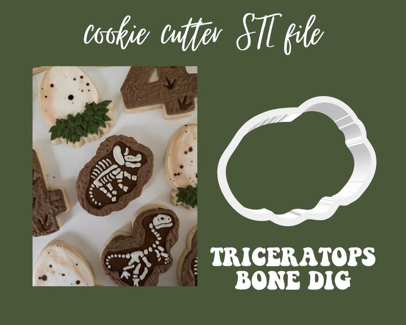 Triceratops Bone Dig - STL File - Etsy