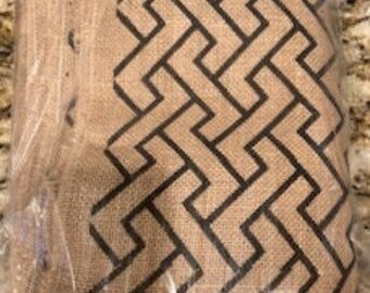 Black Chevron Burlap | Etsy