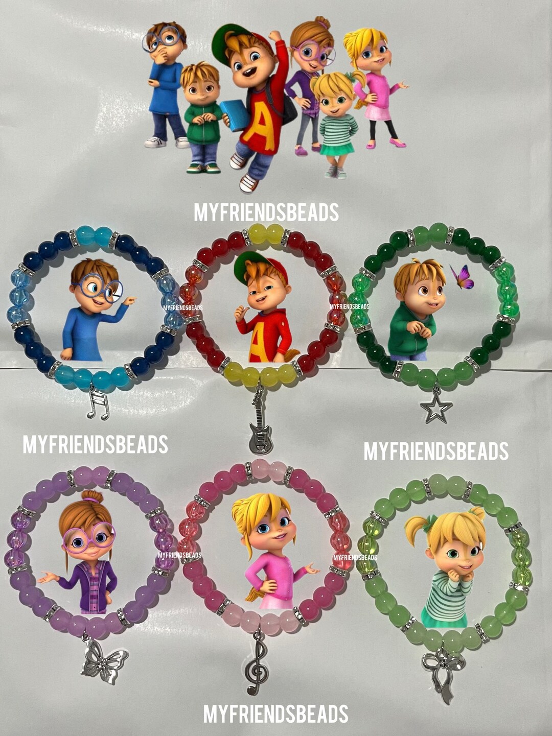 Chipmunks X Chipettes Bracelets Chipmunks Chipettes - Etsy