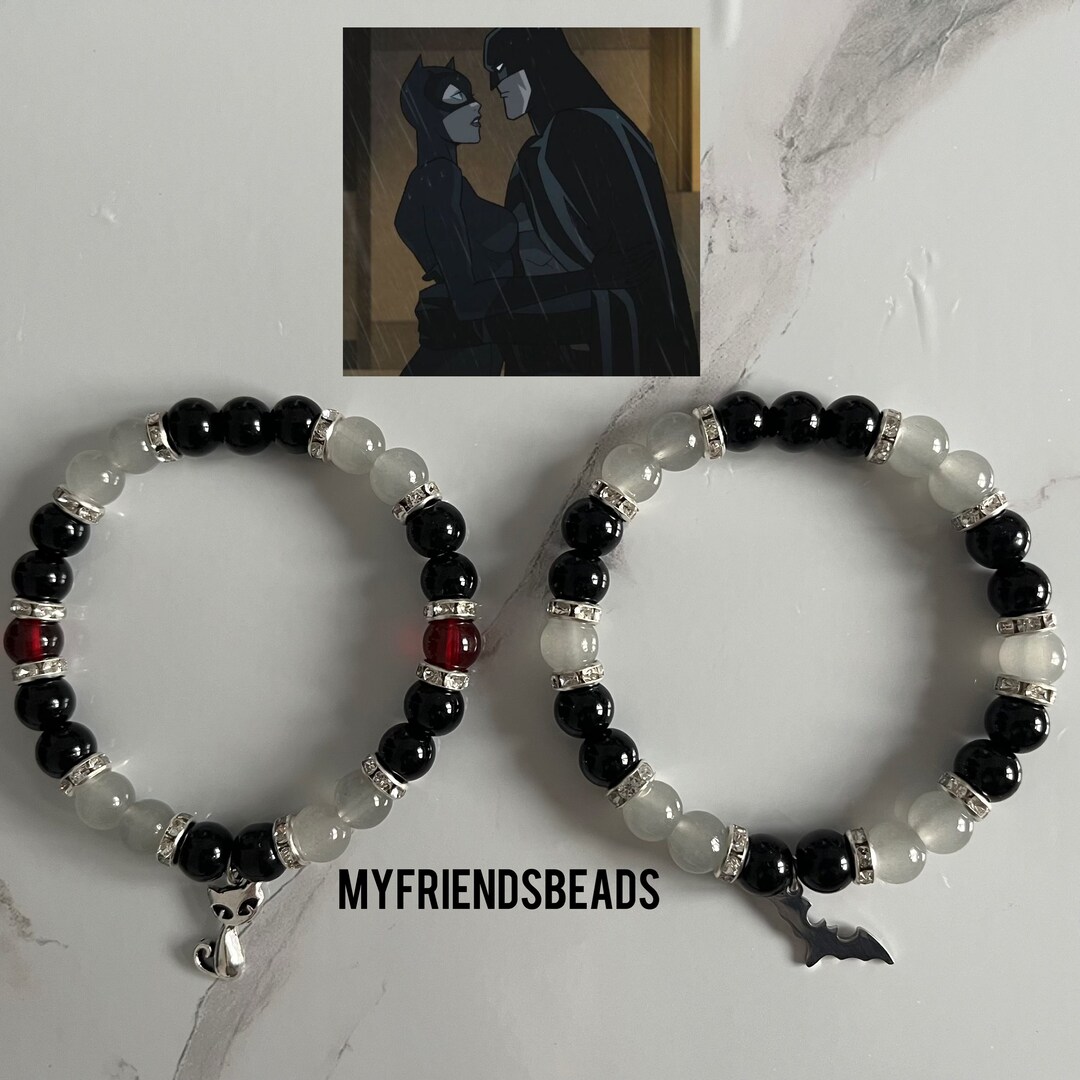 Bat Man X Cat Woman Matching Bracelets Matching Bracelet - Etsy
