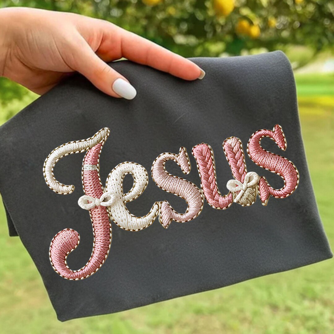 Jesus Pink Latch Hook Yarn PNG, Crochet Style Religious PNG, Christian ...