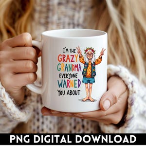 Crazy Grandma Png, Hippie Grandma Png, Funny Grandma Png, Grandma ...