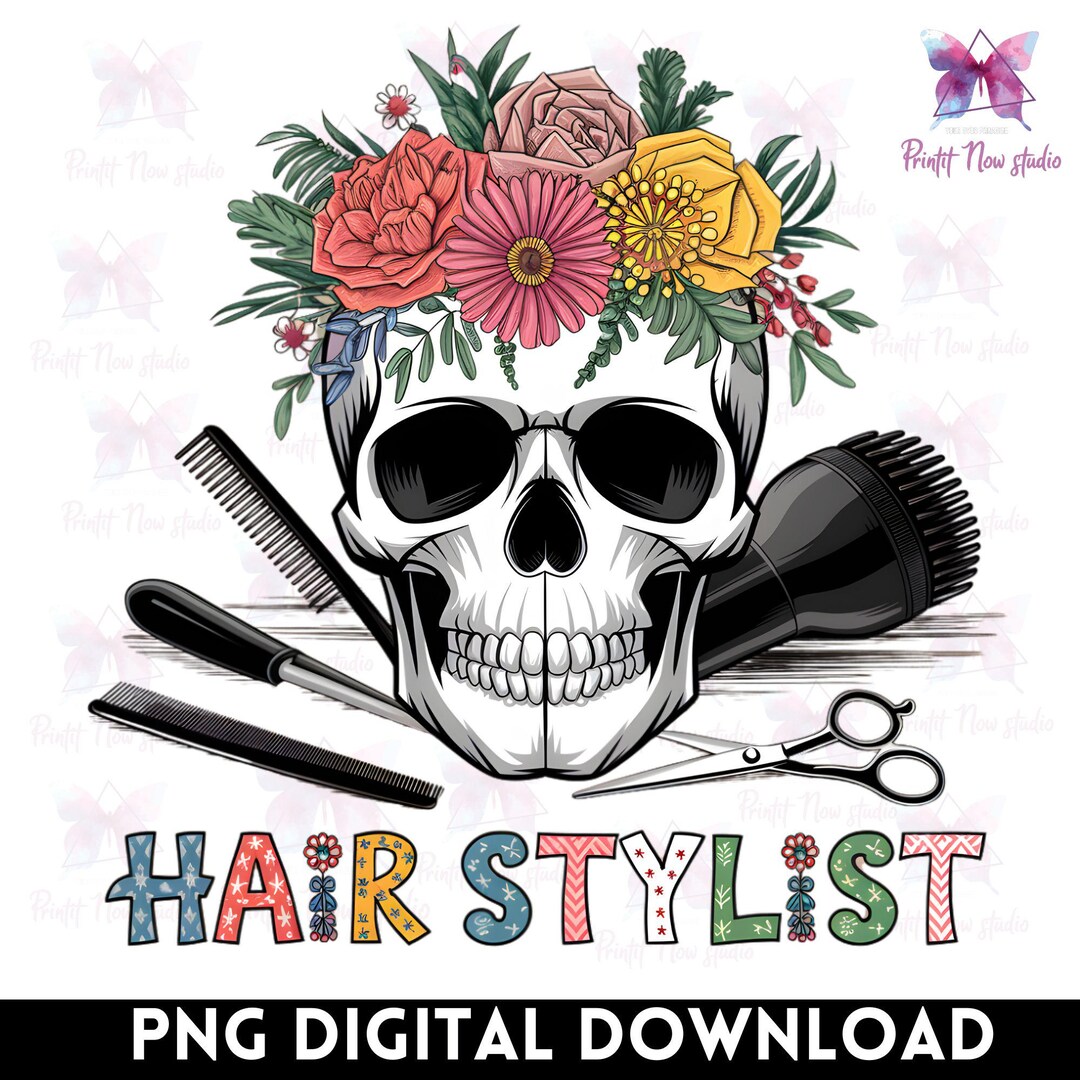 Hair Stylist Skeleton PNG, Hair Stylist Png, Barber Shop Png, Beauty ...