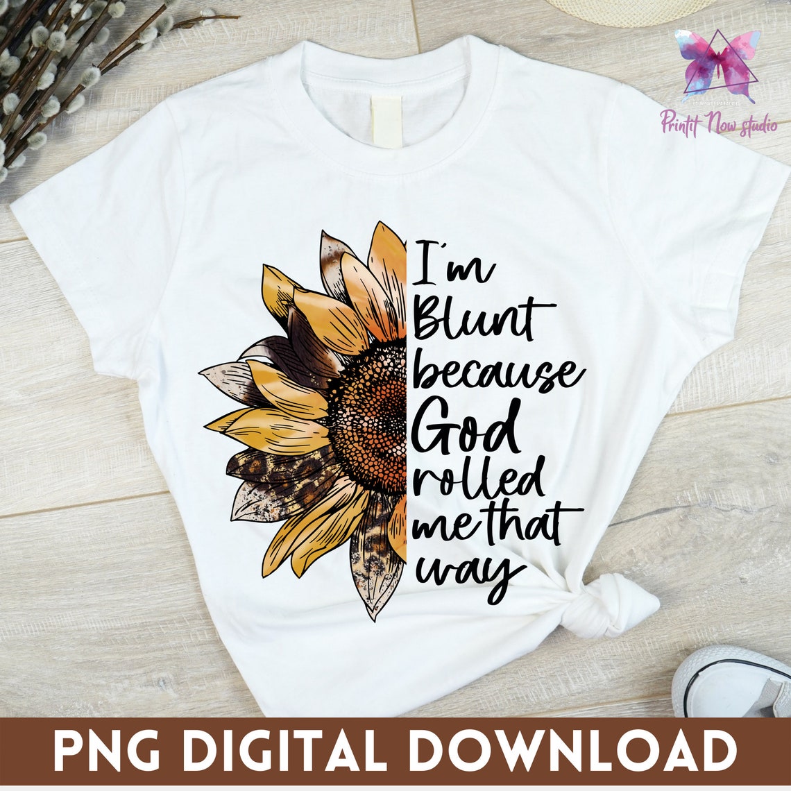 Half Sunflower Christian Png Sublimation Design Sunflower - Etsy