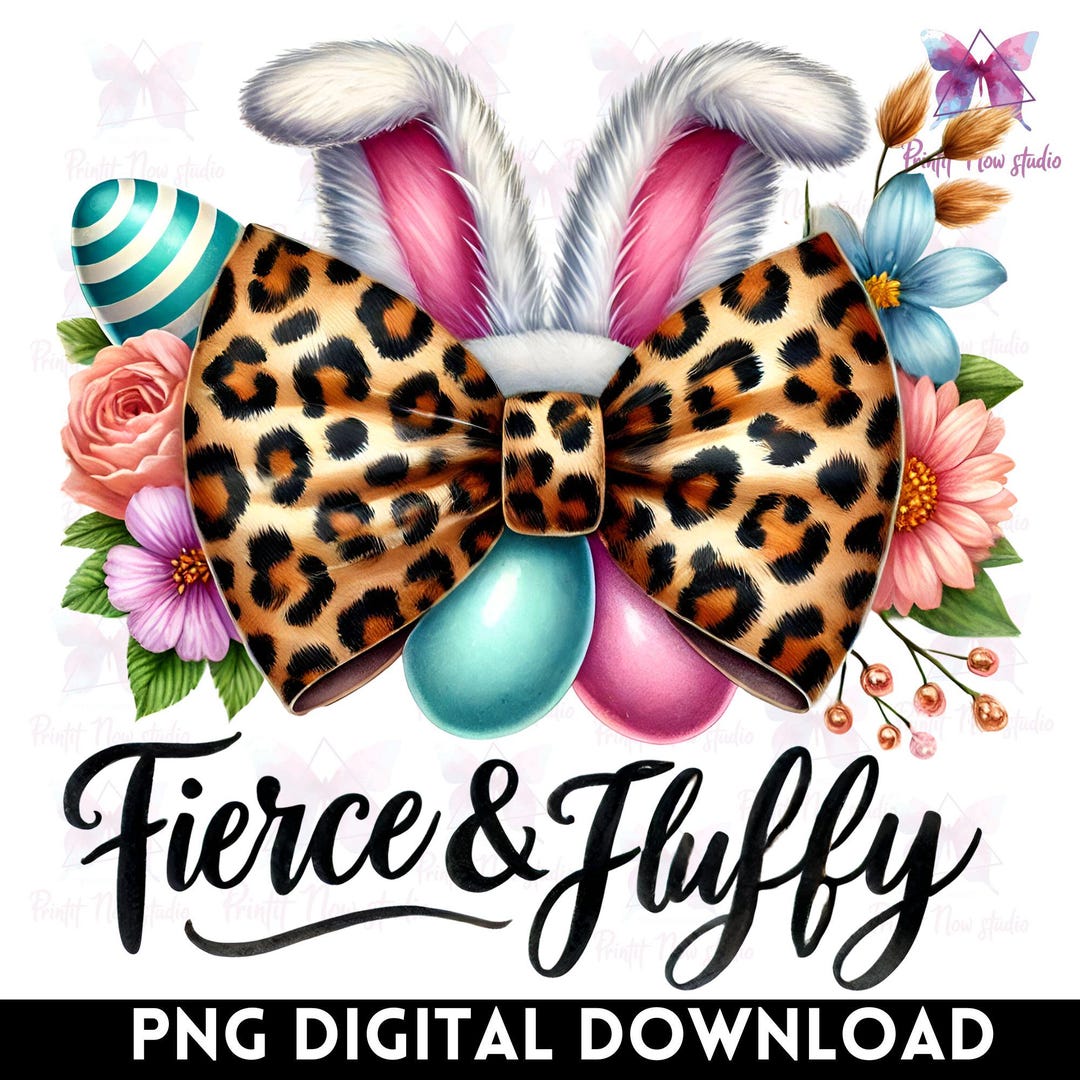 Easter Leopard Png, Bunny Leopard Print Png, Easter Cross Png, Easter ...