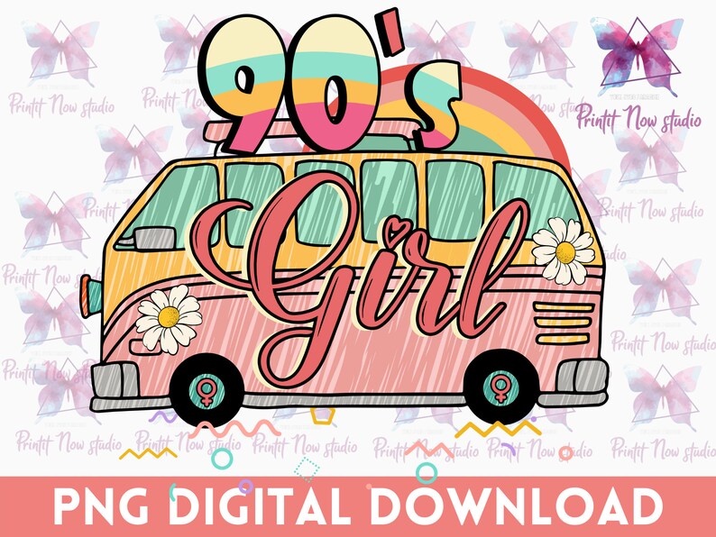 90s Girl Png Sublimate Hippie Van Svg Hippie Png Hippie - Etsy