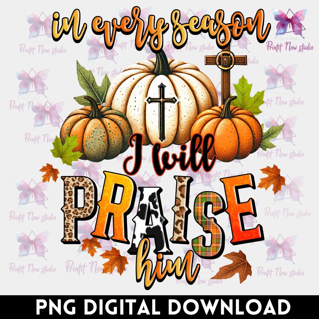 Christian Fall Png Pumpkin Season Png, Autumn Jesus Png, Fall Design ...