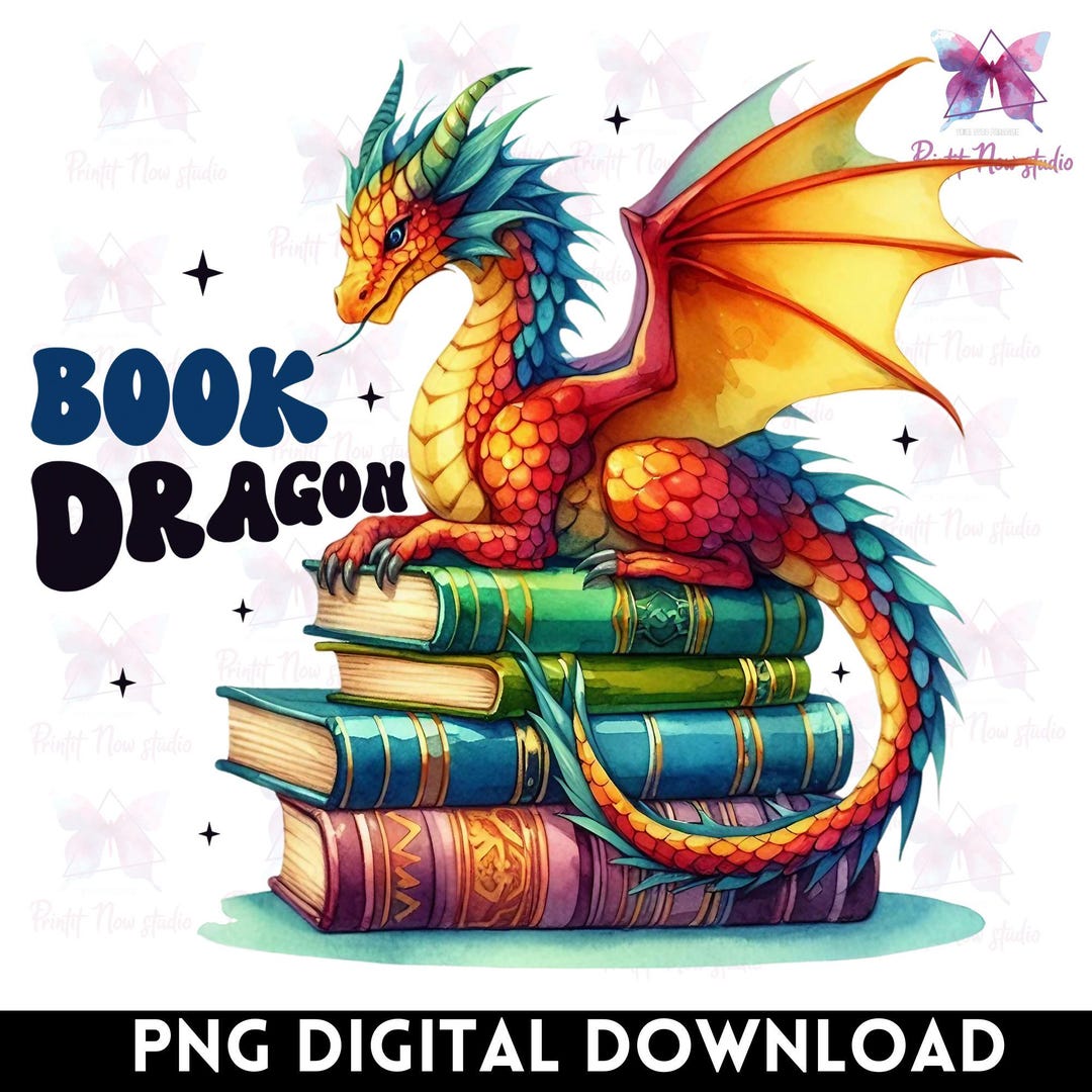 Book Dragon Png, Fantasy Book Lovers Png, Bookworm Png, Dragon Clipart ...