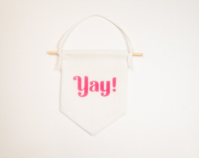Yay Wall Hanging Banner | Wall Banner | Canvas Wall Banner | Home Decor ...