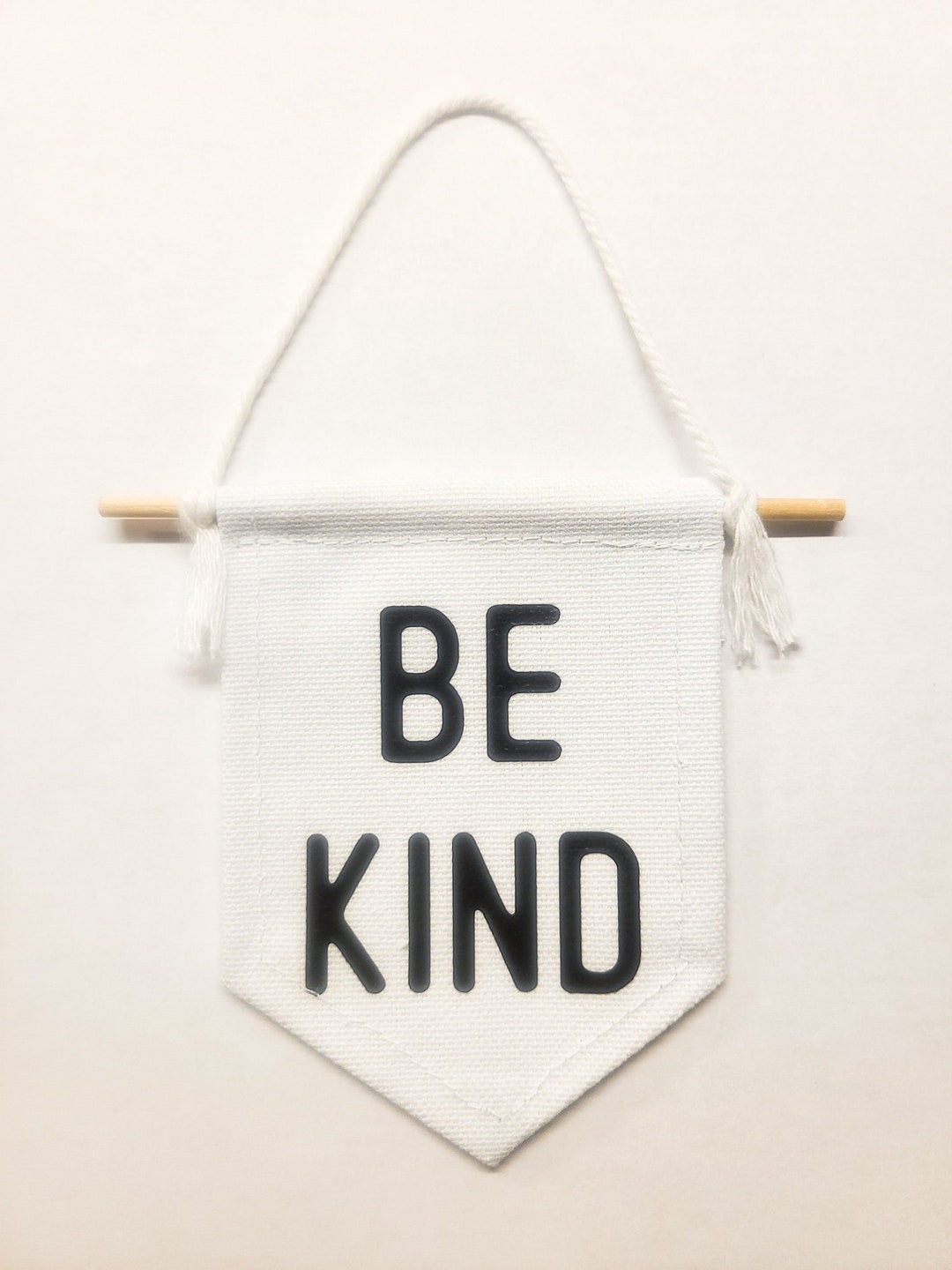 Be Kind Wall Hanging Banner | Wall Banner | Canvas Wall Banner | Home ...