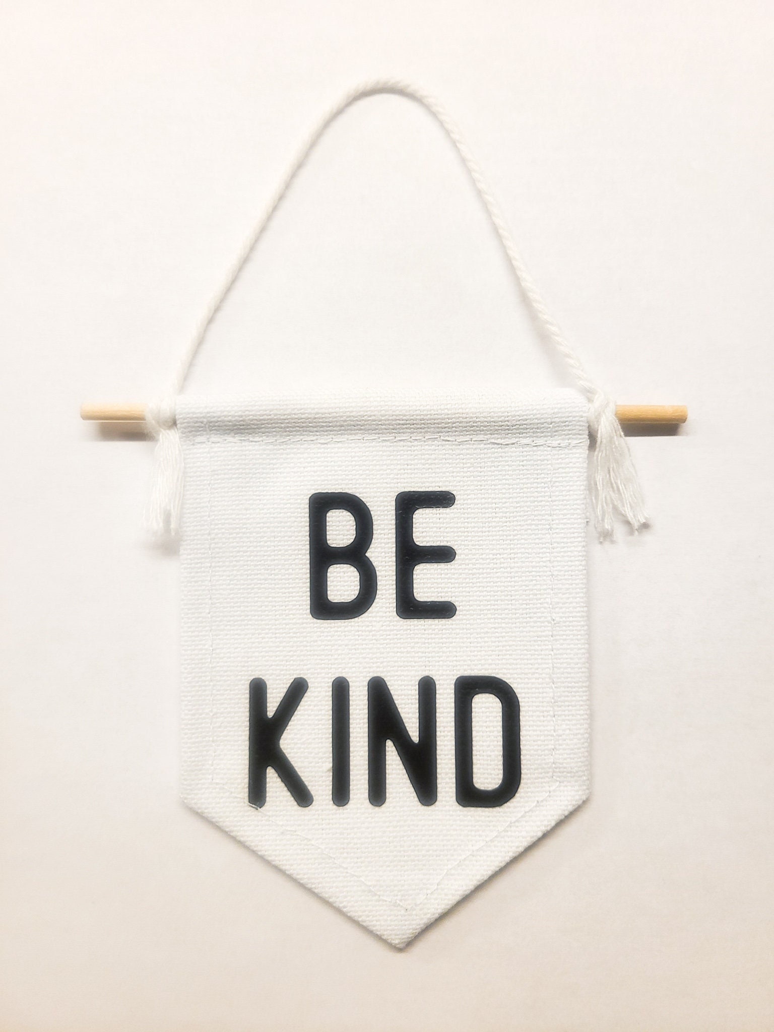 Be Kind Wall Hanging Banner Wall Banner Canvas Wall Banner Home Decor ...