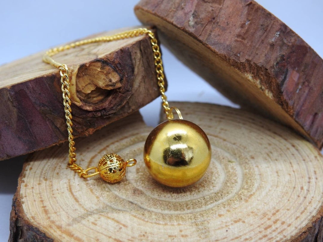 Gold Metal Pendulum Witness Ball for Dowsing - Etsy