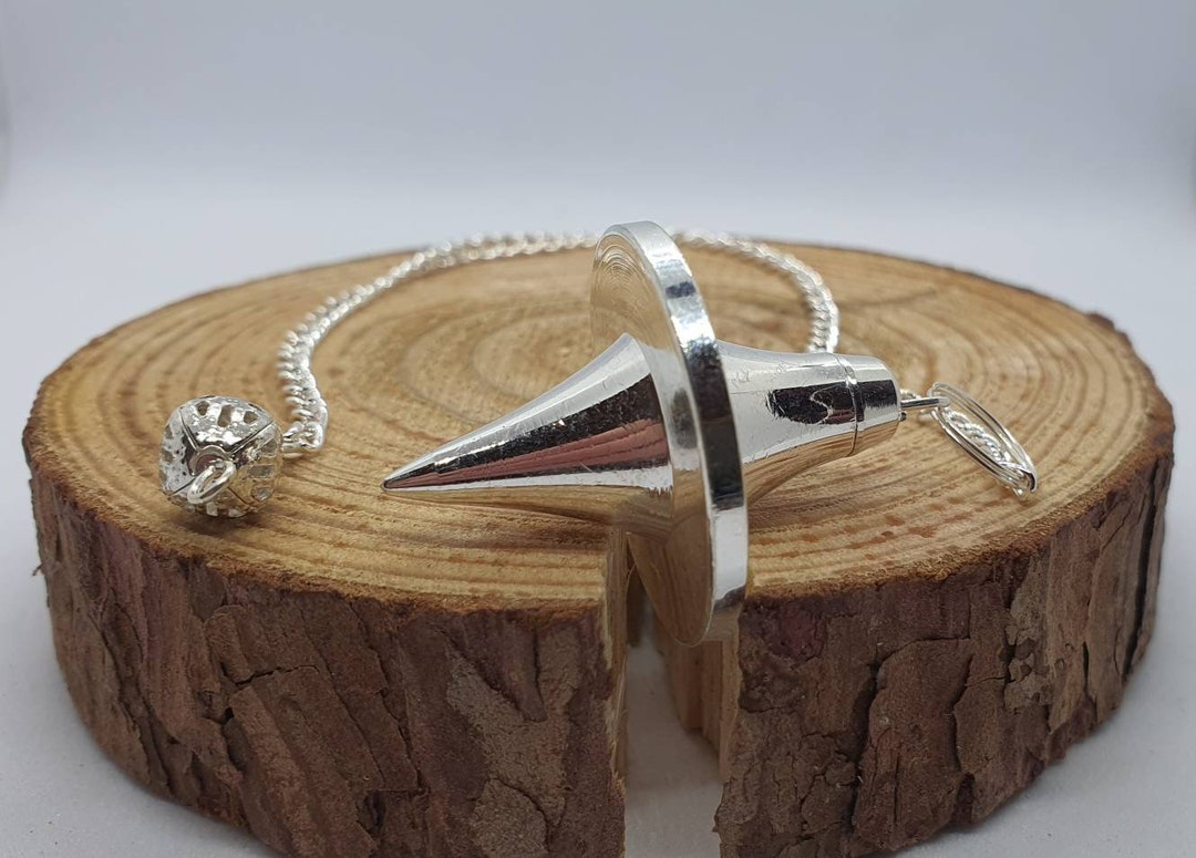 Ufo Witness Pendulum in Silver Metal Dowsing Lithotherapy - Etsy