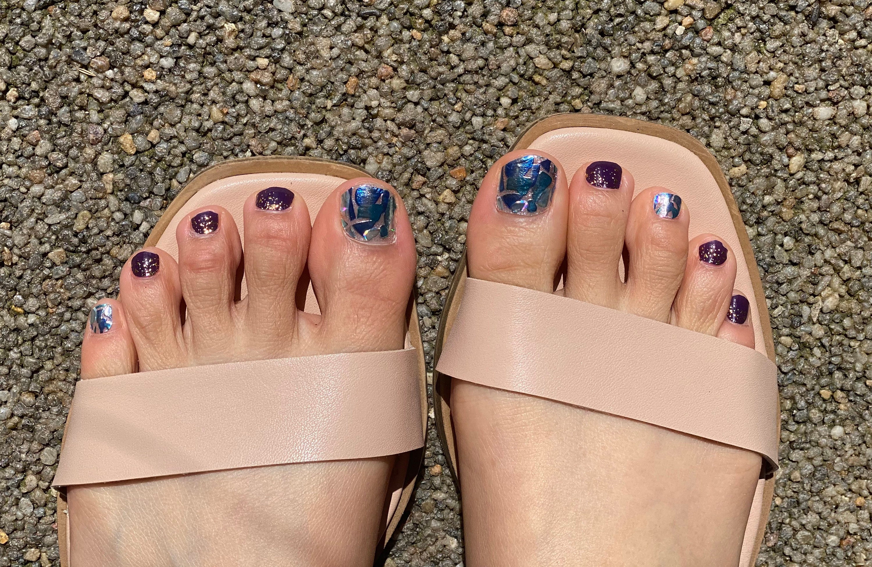 Aztec Toe Nail Design