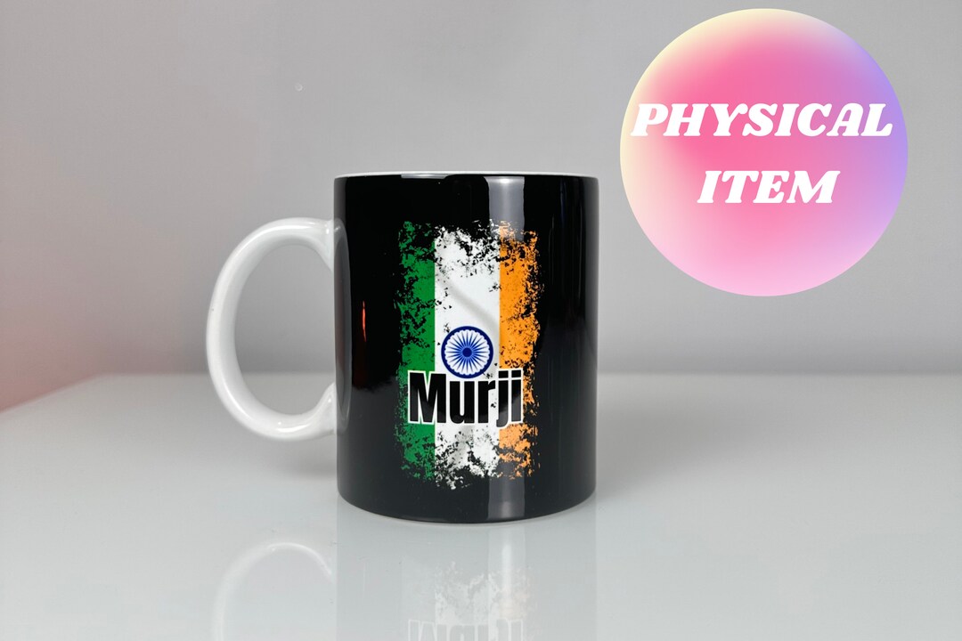 Personalised Indian Flag Mug, Custom Flag Mug, India Flag Mug, Custom ...