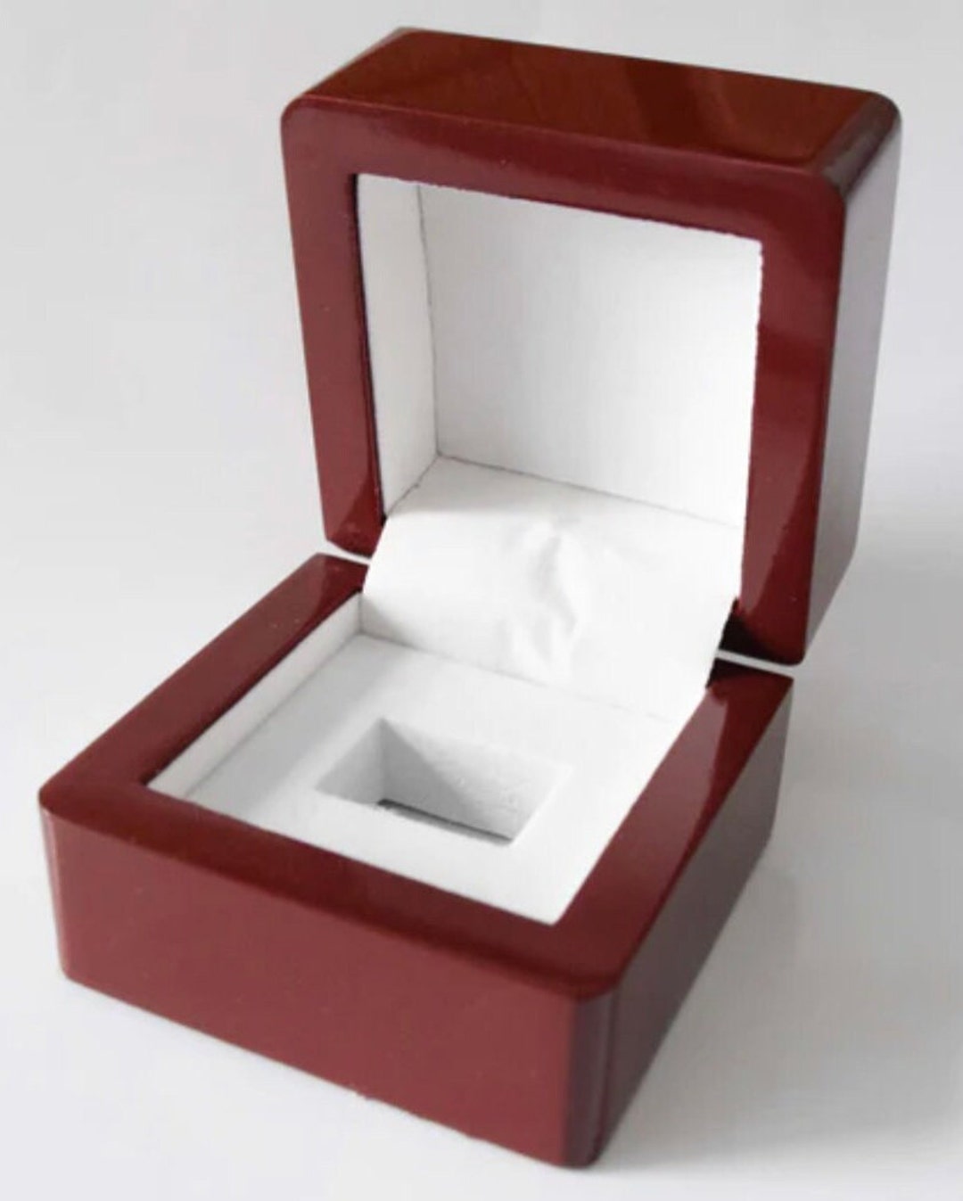 Wooden Championship Ring Box 1 Slot. Display Box Jewelry Display Box ...