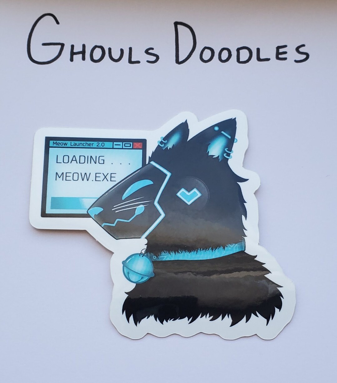 Protogen Cat Sticker - Etsy