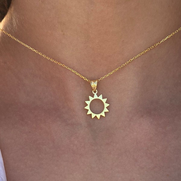 Sun Necklace - Etsy