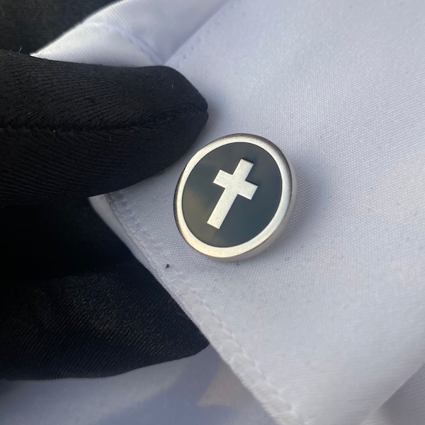 Cross Cufflinks - Etsy